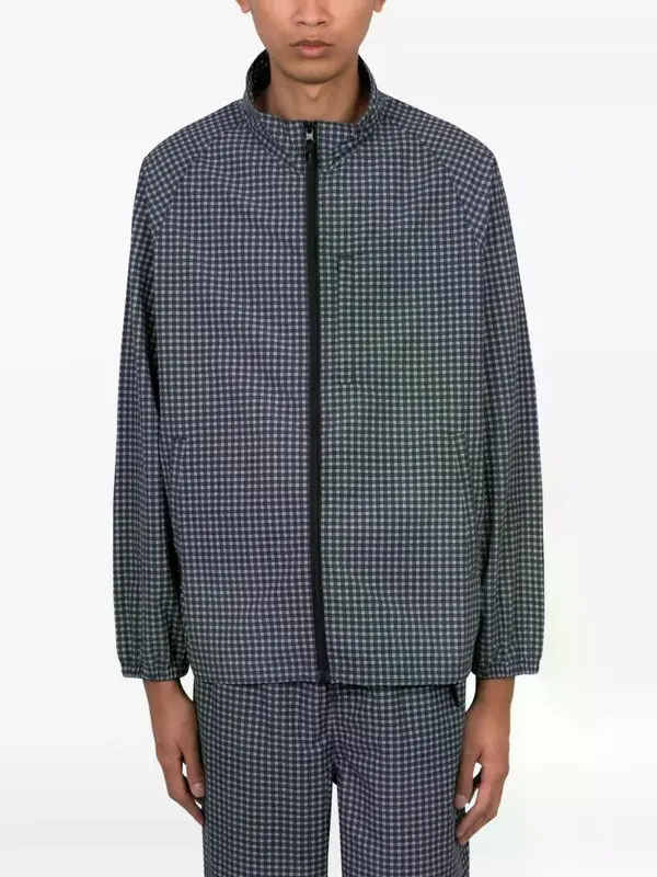 Gramicci Check-print High-neck Jacket - Blue