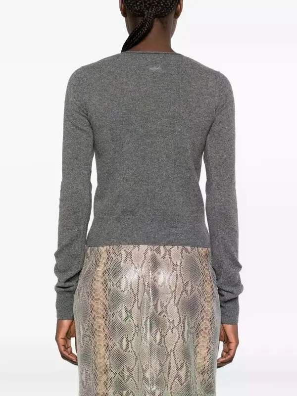 MUGLER Cut-out V-neck Sweater