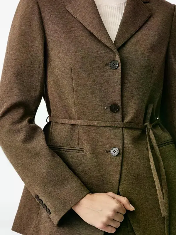 ISABELLE BLANCHE Belted Single-breasted Blazer