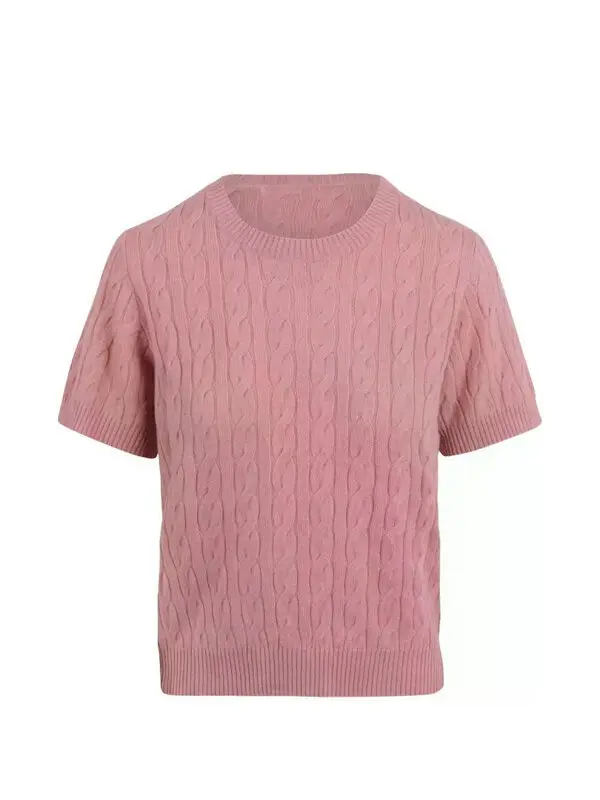 Filippa K Cailin Short-sleeve Cable-knit Sweater