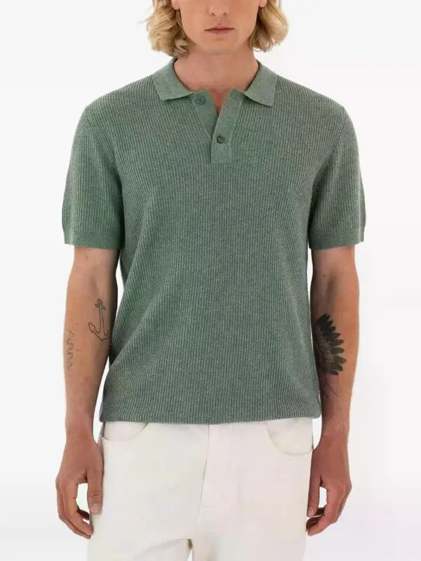 NOWADAYS Waffle-knit Polo Shirt