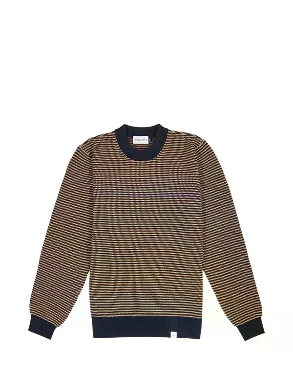 NOWADAYS Striped Textured-knit Sweater - Neutrals