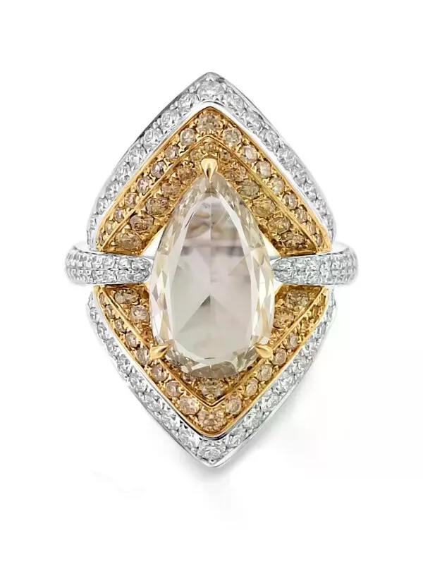 HYT JEWELRY Embellished Cocktail Diamond Ring