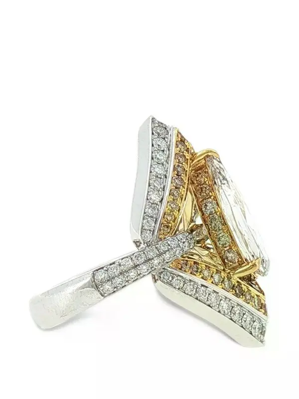 HYT JEWELRY Embellished Cocktail Diamond Ring