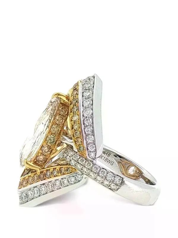 HYT JEWELRY Embellished Cocktail Diamond Ring