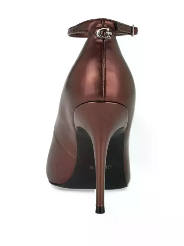 Guess Napril Metallic Ankle-strap Heeled Pumps