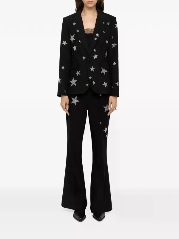 Zadig&Voltaire Vavy Structured Fitted Blazer - Black