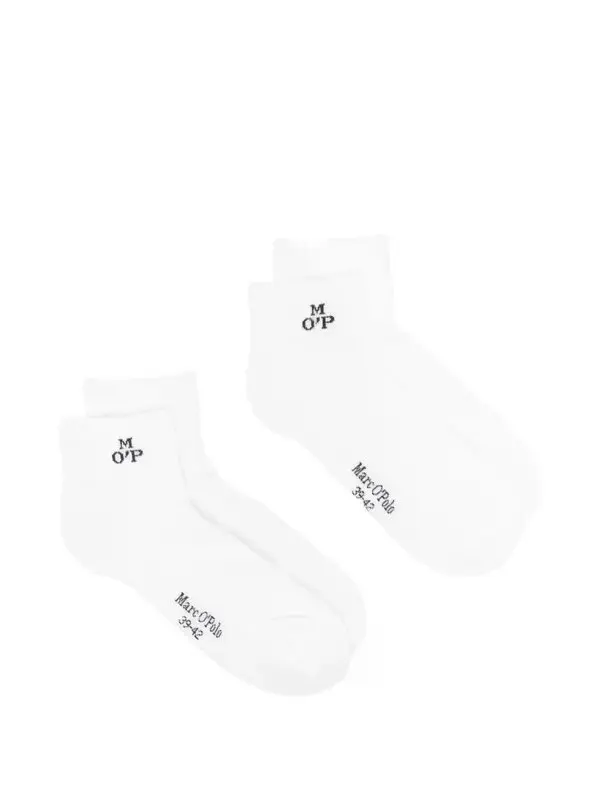 Marc O'polo Logo-intarsia Ankle Socks