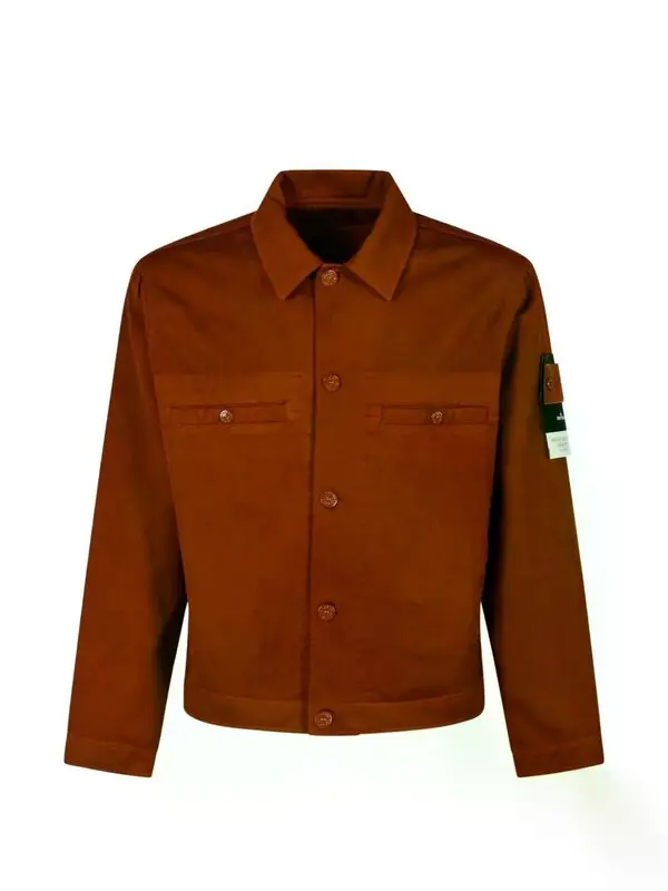 Stone Island Q100039 Raw Hand Wool Cotton Gabardine-tc_s.i. Ghost