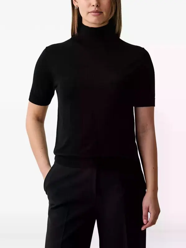 KAOS Roll-neck Short-sleeve Wool T-shirt
