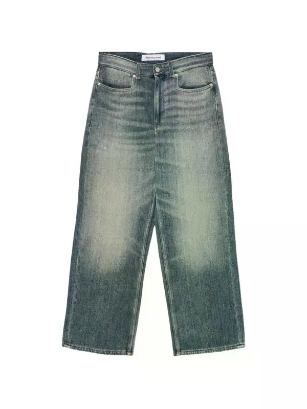 WON HUNDRED Faded Straight-leg Jeans