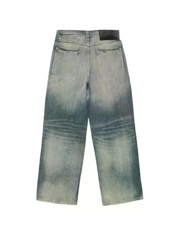 WON HUNDRED Faded Straight-leg Jeans