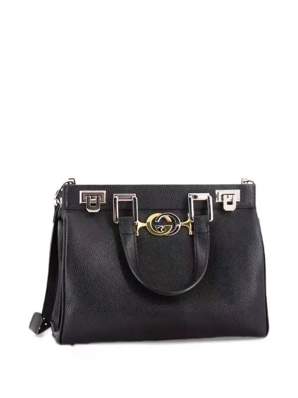 Gucci Zumi Top Handle Bag Leather Small Satchel
