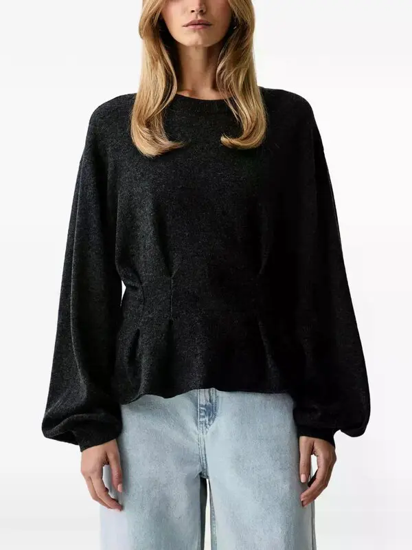 GESTUZ Gzmanzi Pleated-waist Peplum Sweater