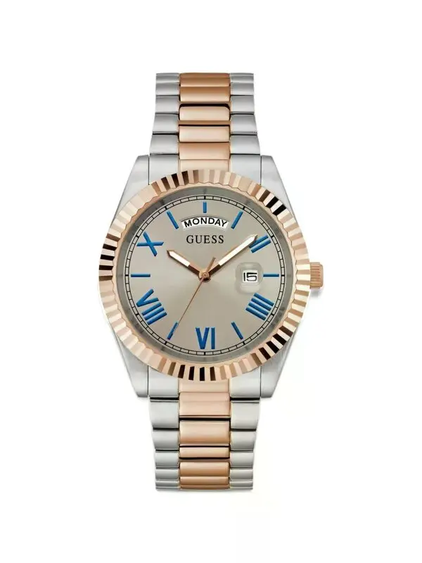 Guess Two-tone Day-date 42mm Watch