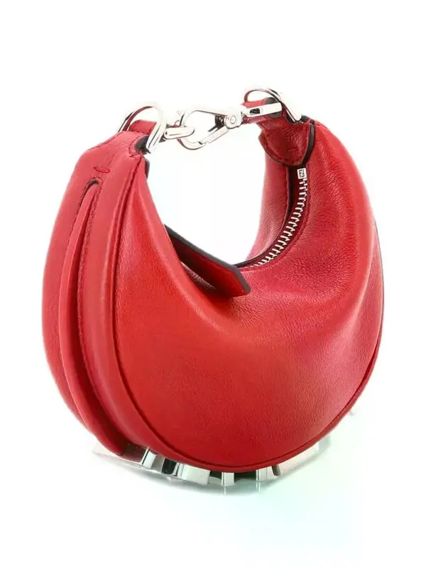 Fendi Fendigraphy Bag Leather Nano Hobo Bag