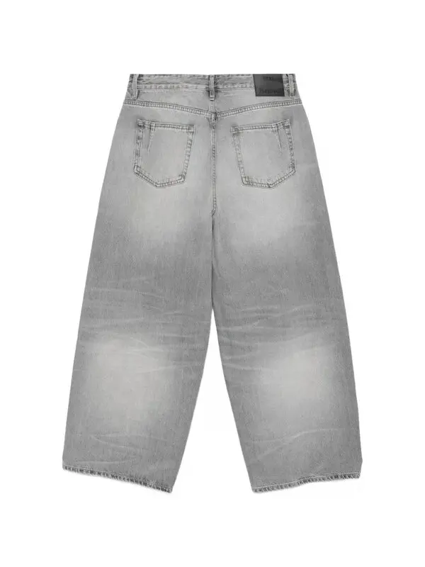 WON HUNDRED Faded-effect Cropped Jeans