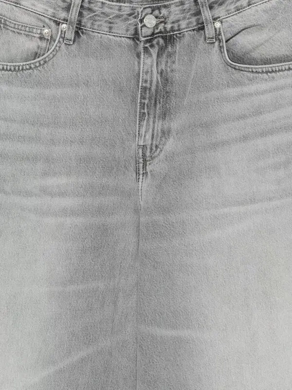 WON HUNDRED Faded-effect Cropped Jeans