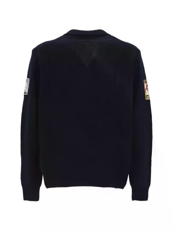 MC2 SAINT BARTH Patch-detail Quarter-zip Sweatshirt