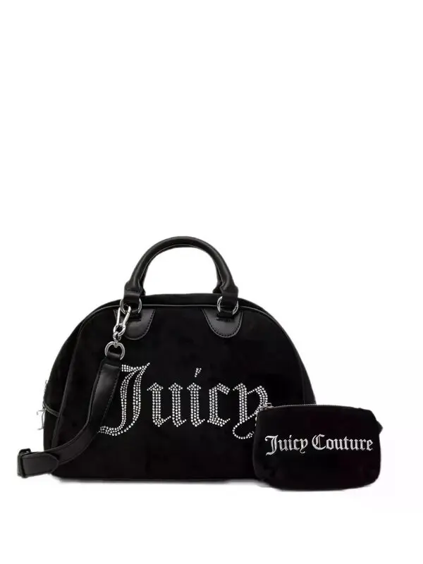 Juicy Couture Crystal-embellished Velvet Bowling Bag