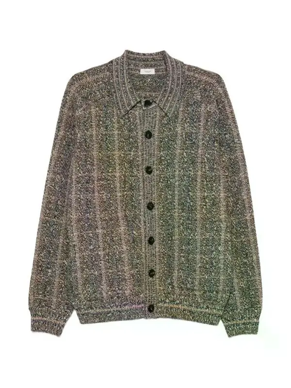 Agnona Striped Button-down Cardigan