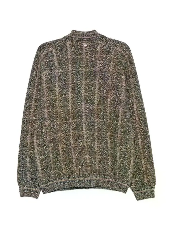 Agnona Striped Button-down Cardigan