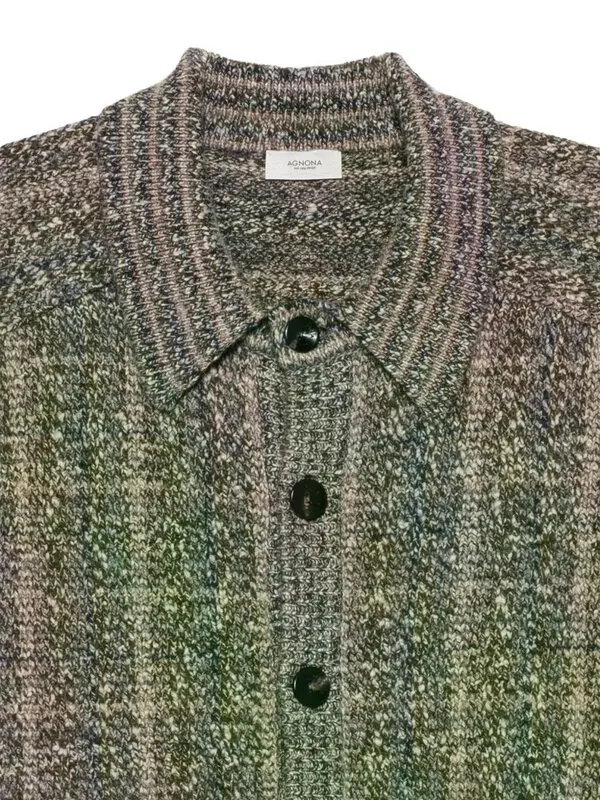 Agnona Striped Button-down Cardigan