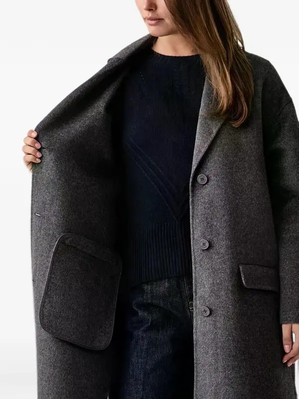 KAOS Notched-lapel Side-slit Coat