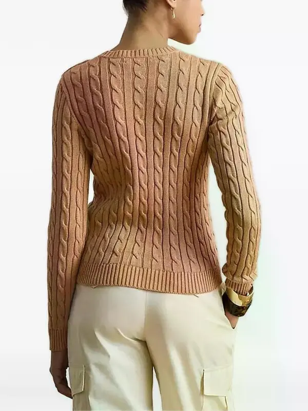 Ralph Lauren Cable-knit Button-detail Sweater
