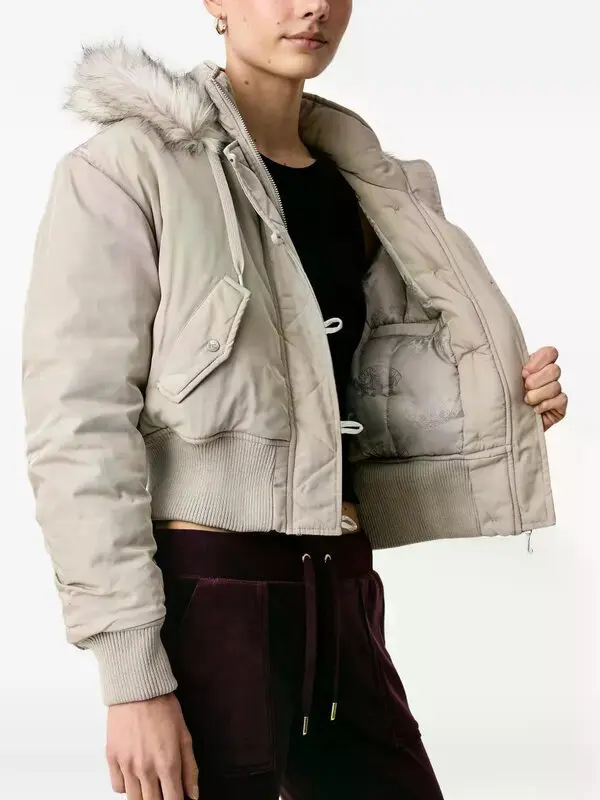 Juicy Couture Camille Faux-fur Trim Embroidered Jacket