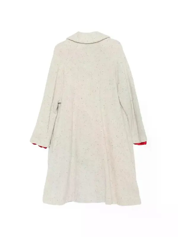 Comme Des Garçons Single-breasted Flecked Button-up Coat