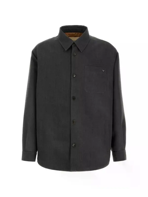Valentino Garavani Vlogo Wool Overshirt