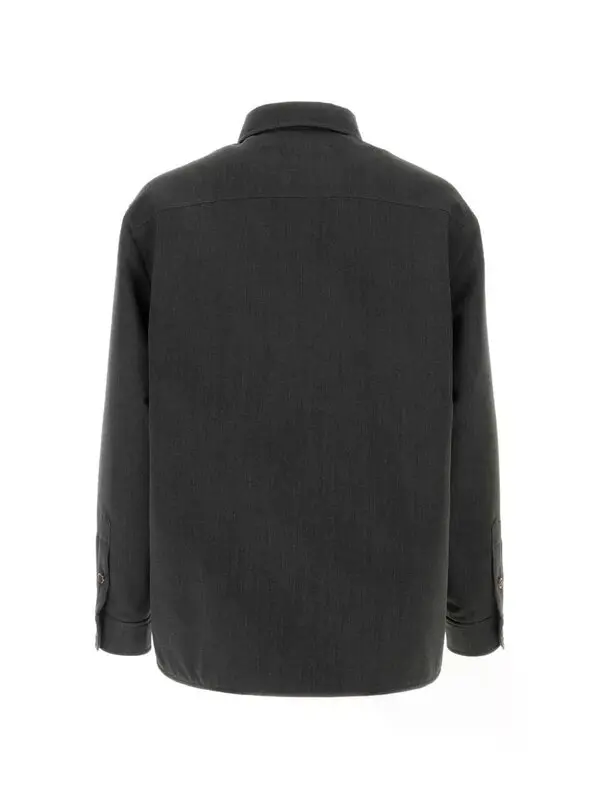 Valentino Garavani Vlogo Wool Overshirt