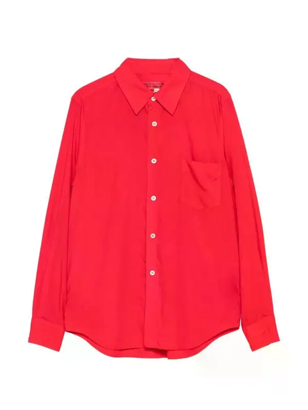 Comme Des Garçons Chest-pocket Shirt - Red