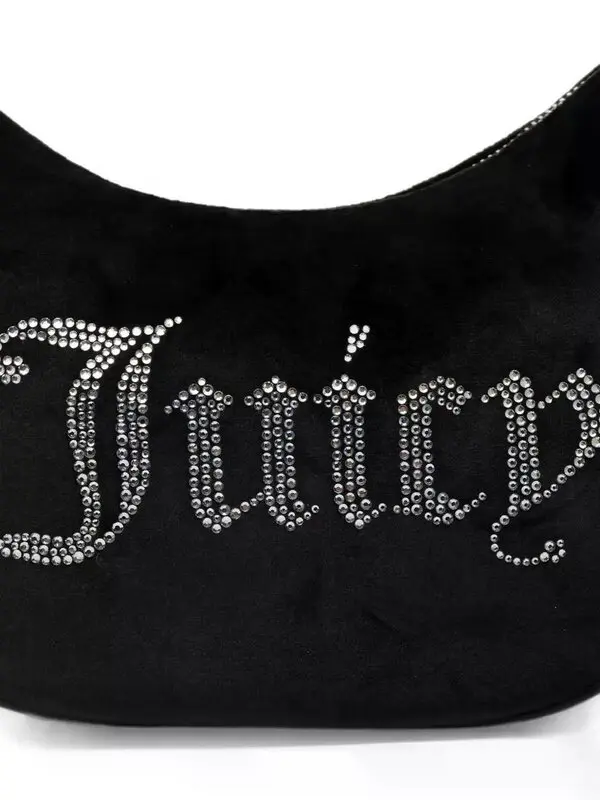 Juicy Couture Kimberly Rhinestone-logo Crescent Shoulder Bag