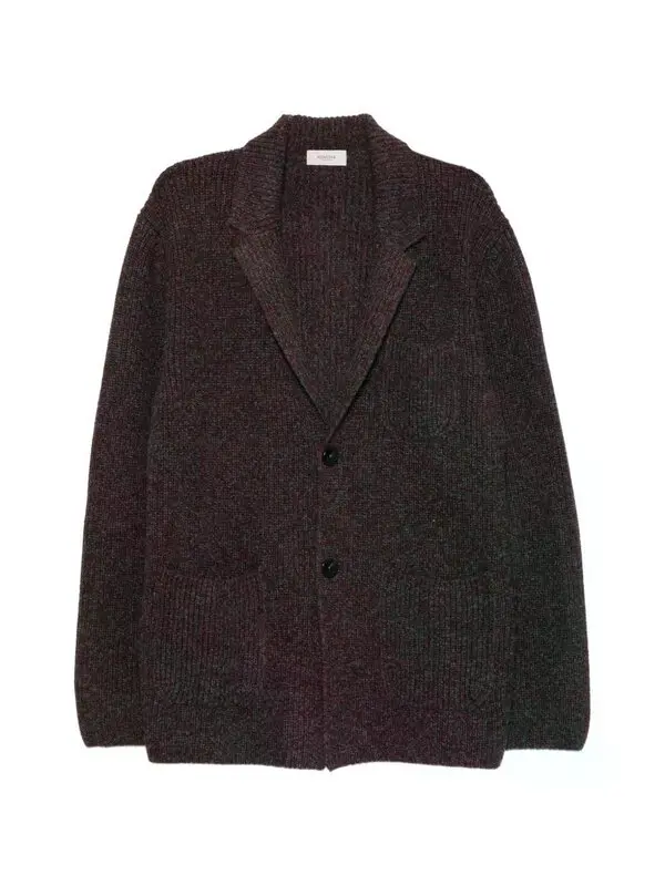 Agnona Ribbed-knit Notched-lapel Cardigan