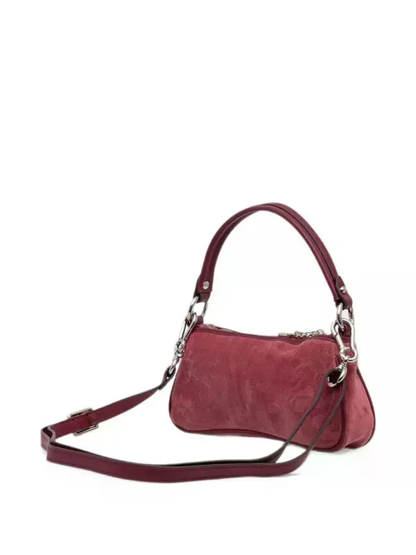 Juicy Couture Kimberly Rhinestone-logo Velvet Shoulder Bag