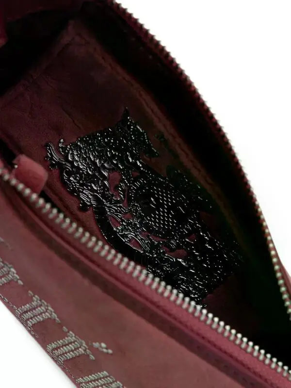 Juicy Couture Kimberly Rhinestone-logo Velvet Shoulder Bag