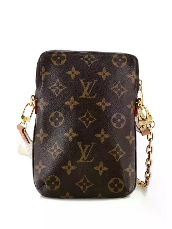 LOUIS VUITTON Utility Phone Sleeve Bag Monogram Canvas Crossbody Bag