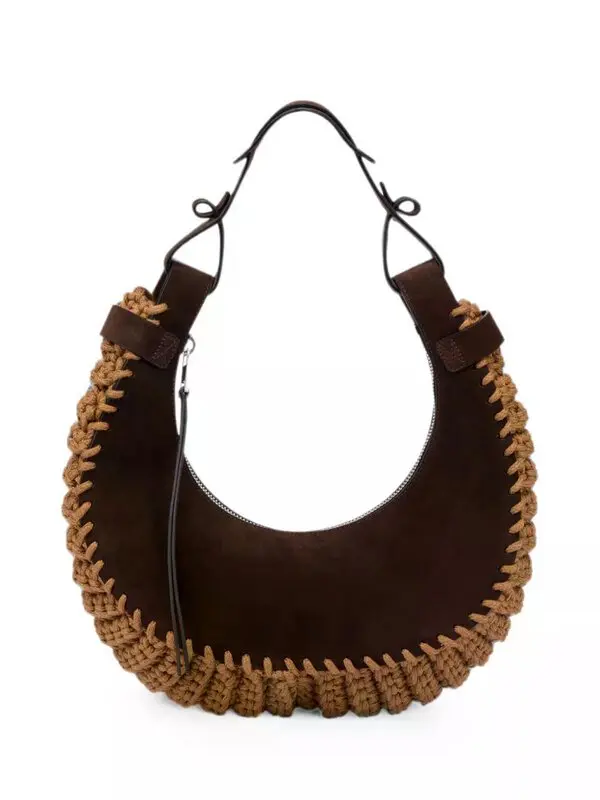 Moschino Crescent Shoulder Bag - Brown