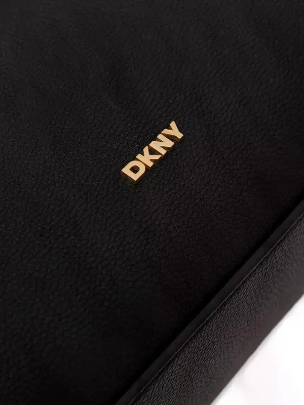 Dkny Knot-detail Pebbled-effect Tote Bag