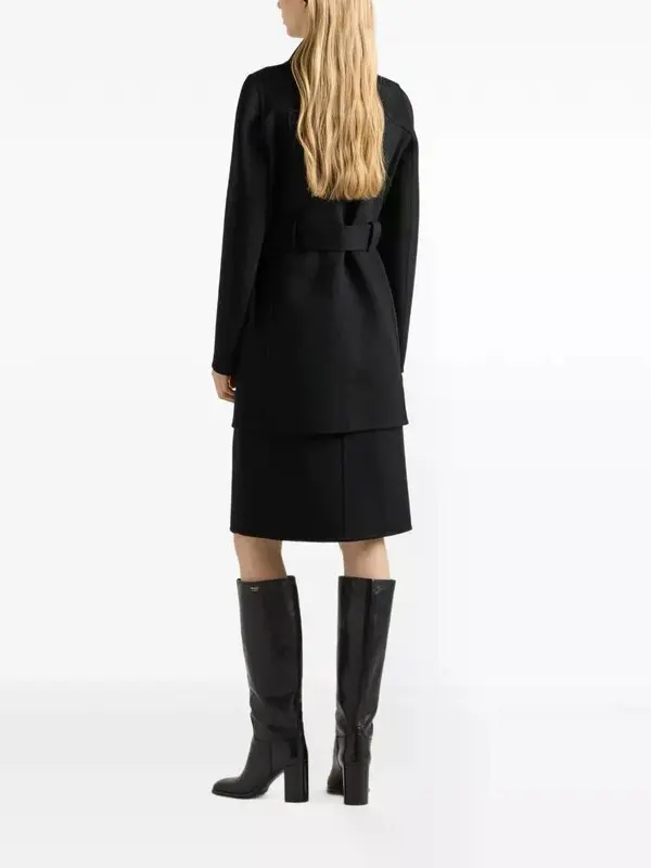 Prada Single-breasted Double-cloth Caban Jacket