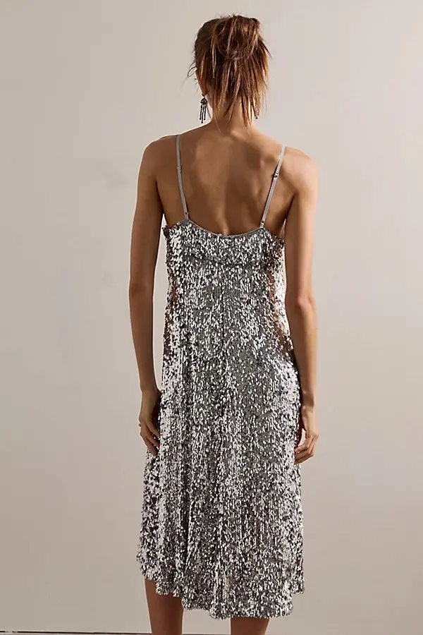 Free People Glow Crazy Midi Slip Dress
