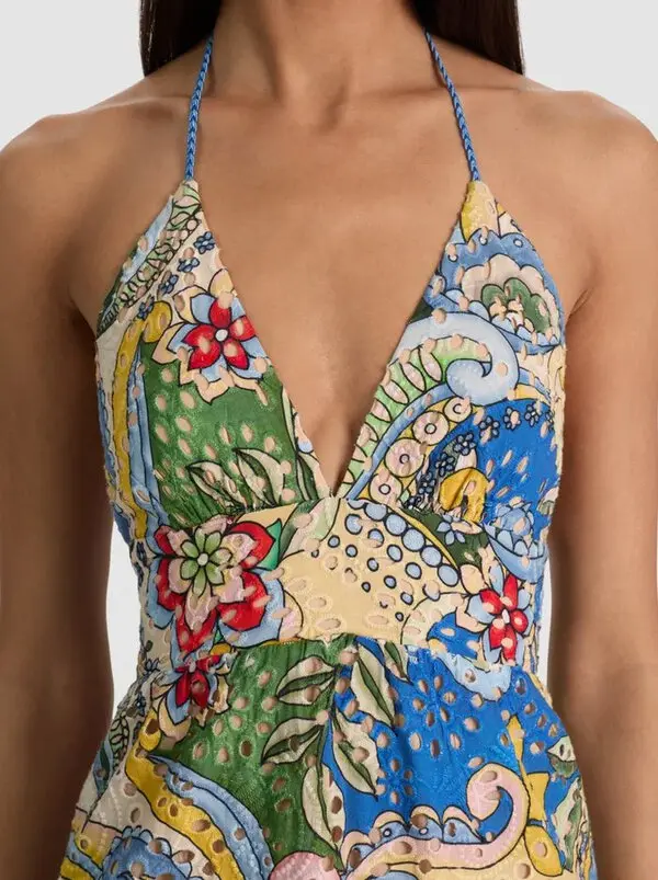 Alice + Olivia Karolina Tiered Maxi Dress