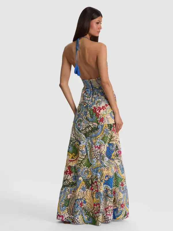 Alice + Olivia Karolina Tiered Maxi Dress