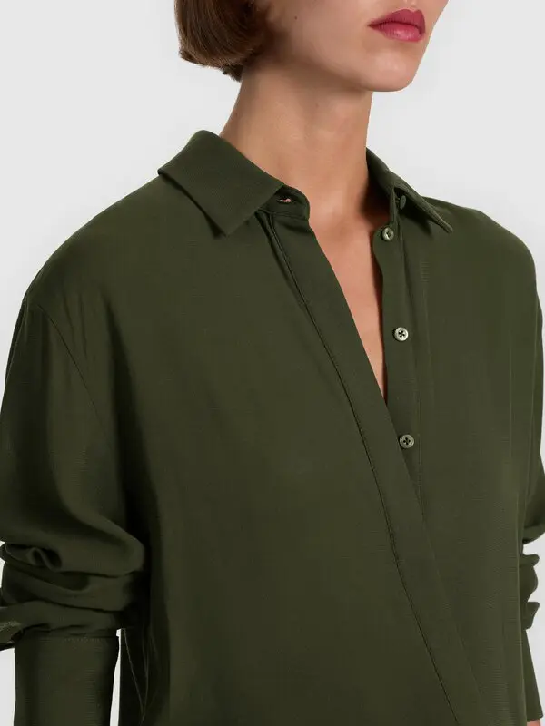 Alice + Olivia Dimitra Oversized Button Down