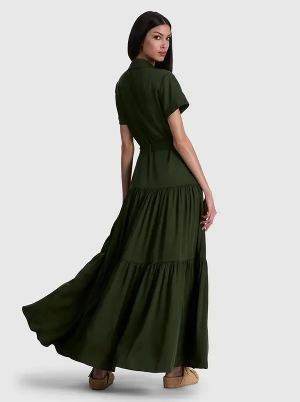 Alice + Olivia Lucy Maxi Shirt Dress