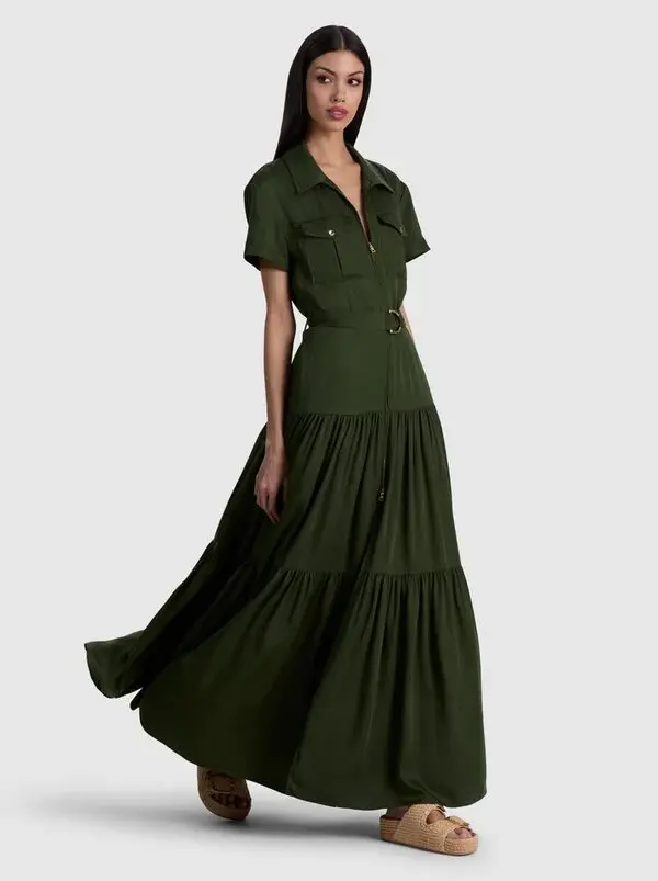 Alice + Olivia Lucy Maxi Shirt Dress