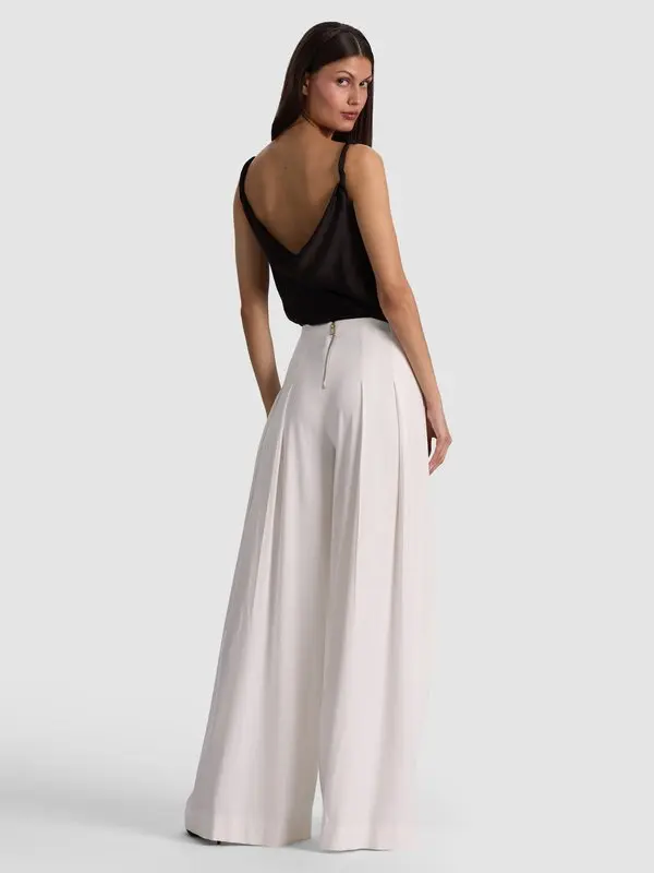 Alice + Olivia Monique Twist Strap Tank - Black