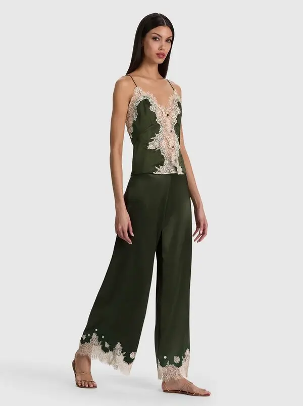 Alice + Olivia Athena Lace Gaucho Pant